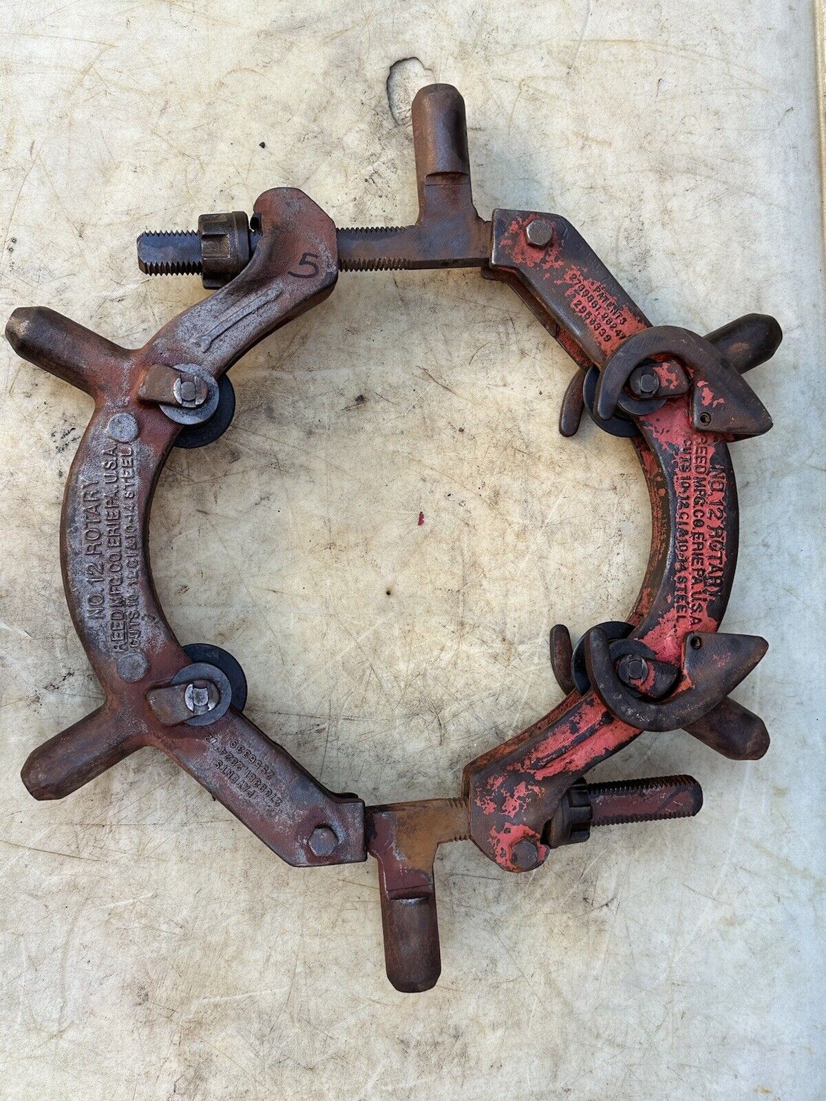 Reed #12 Rotary Cutter Hinged Pipe Cutter 10 to 12 inch Works Great BG ...