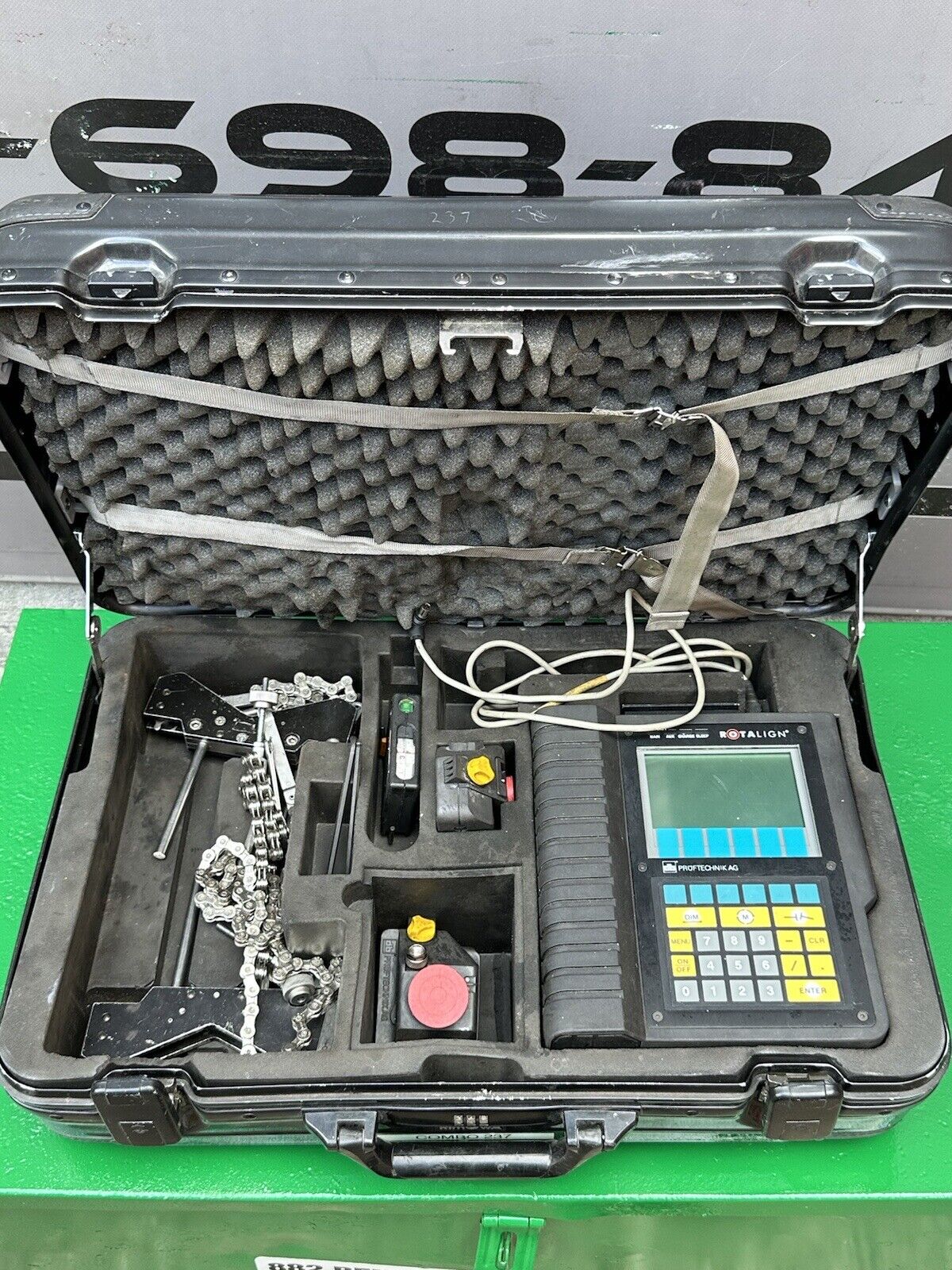 PRUFTECHNIK ROTALIGN LASER SHAFT ALIGNMENT ALI 3.550 W/ ACCESSORIES ...