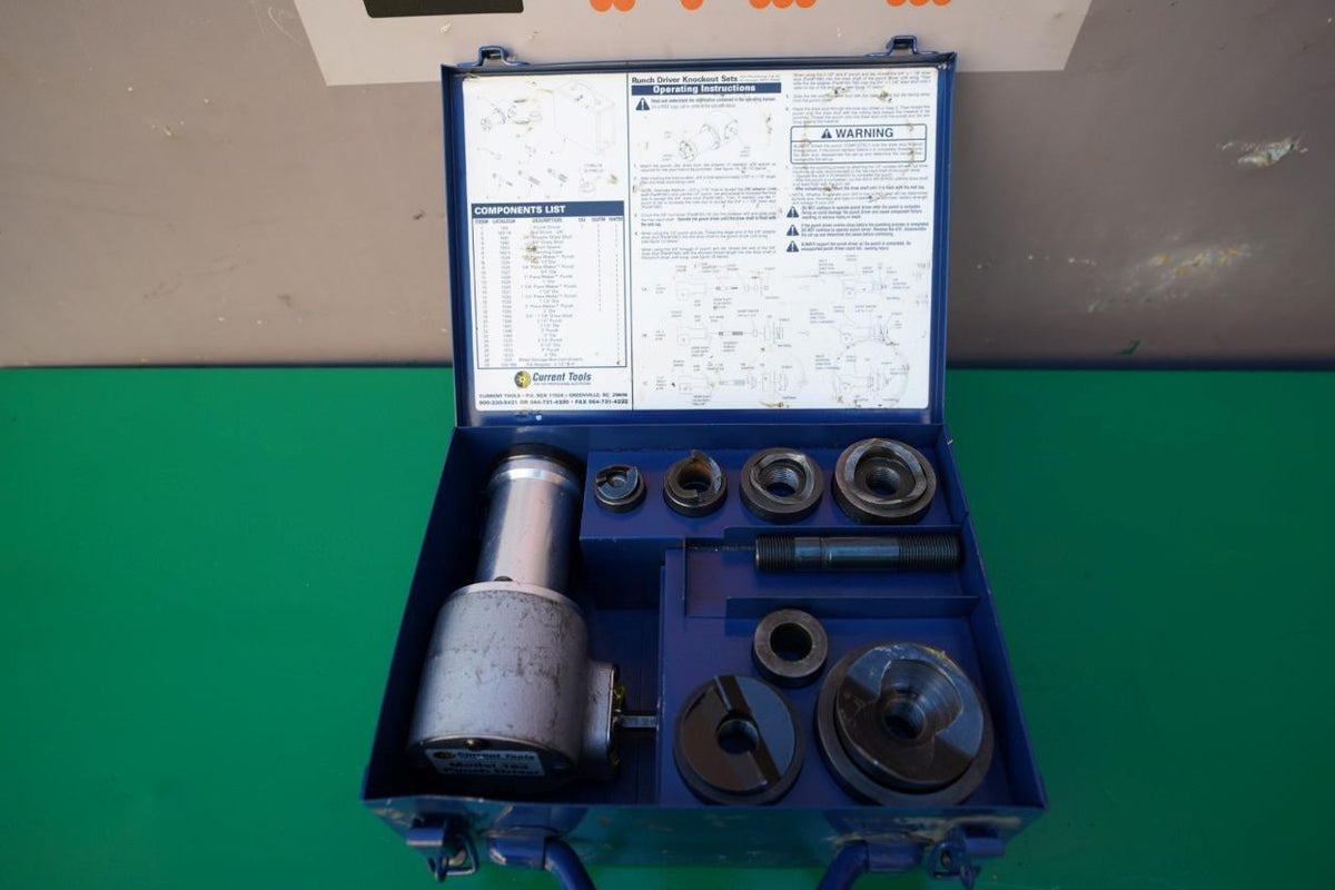 Current Tool Punch and Die Knock out Set 1/2 to 2 inch Model 162PM Wor ...