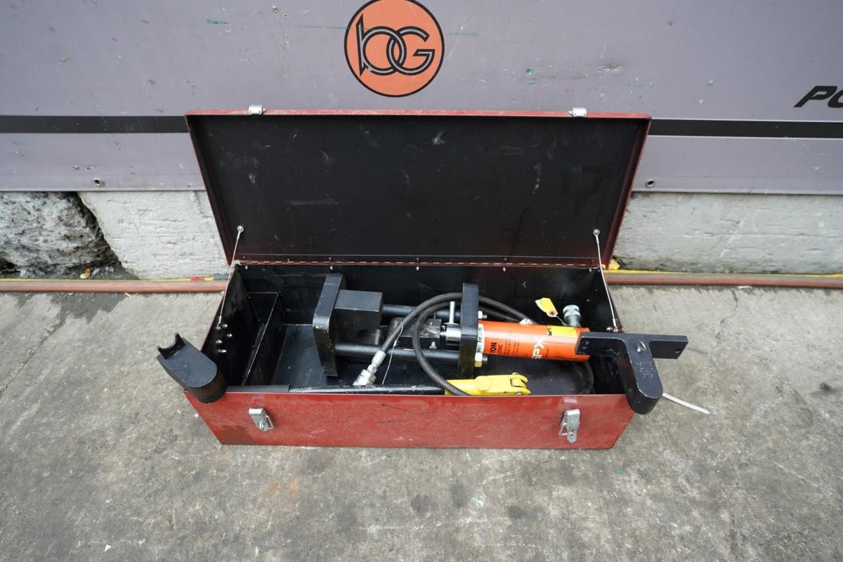 Sawyer SPX Guided 15 Ton Bender with Enerpac Pump. Tensile Tester ...