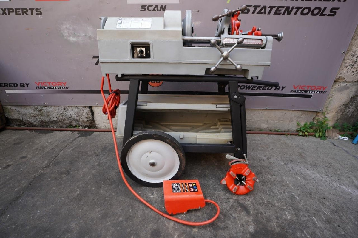 Ridgid 535 Pipe Threader Threading Machine Great Shape. 2 Dies. bg6 ...