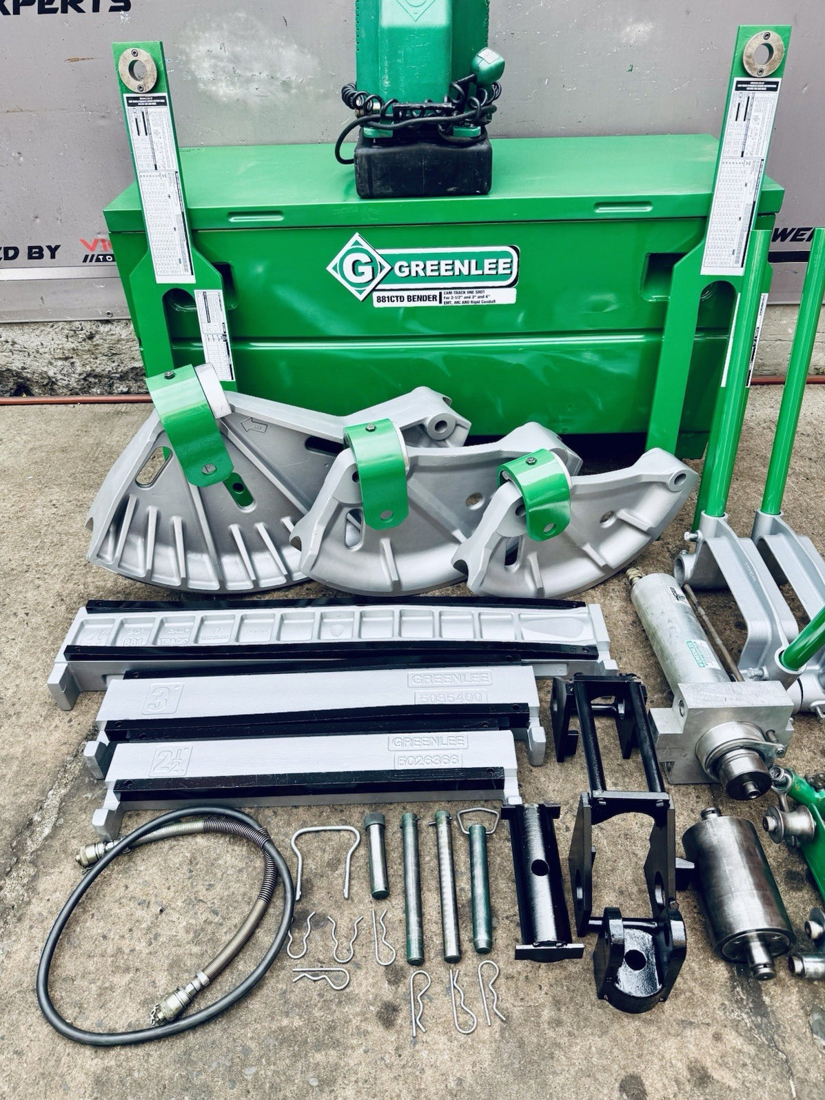 Greenlee 881CT-D Cam Track Bender 2.5”, 3”, 4” Rigid EMT 980 Pump , 18 ...