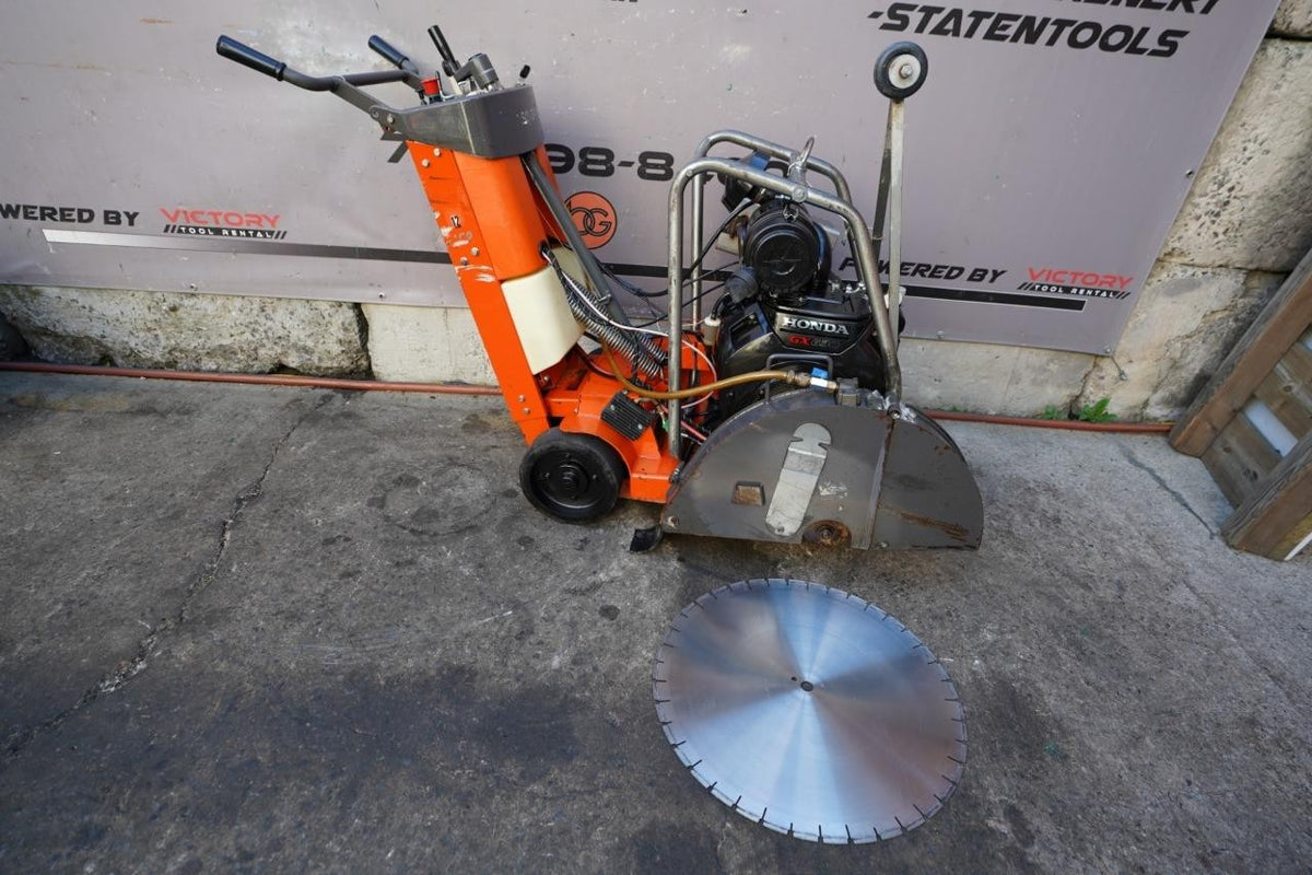 Husqvarna FS524 Walk Behind Concrete Saw Honda Motor — Buys Galore