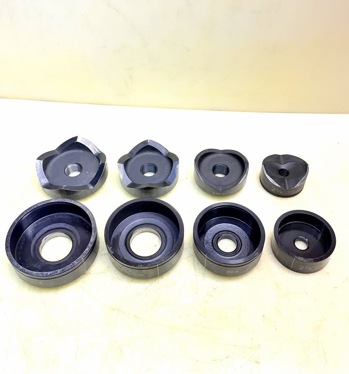 Greenlee 2-1/2" to 4" Knock-Out Punch Die Set New Style 8 Pcs. Mint ...