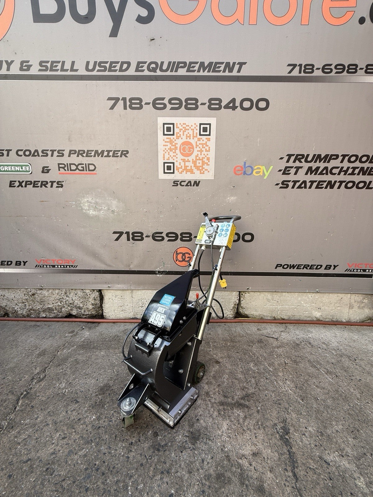 National A95 3395 Shot Blaster Demo Machine 36 Hours Mint Condition MI ...