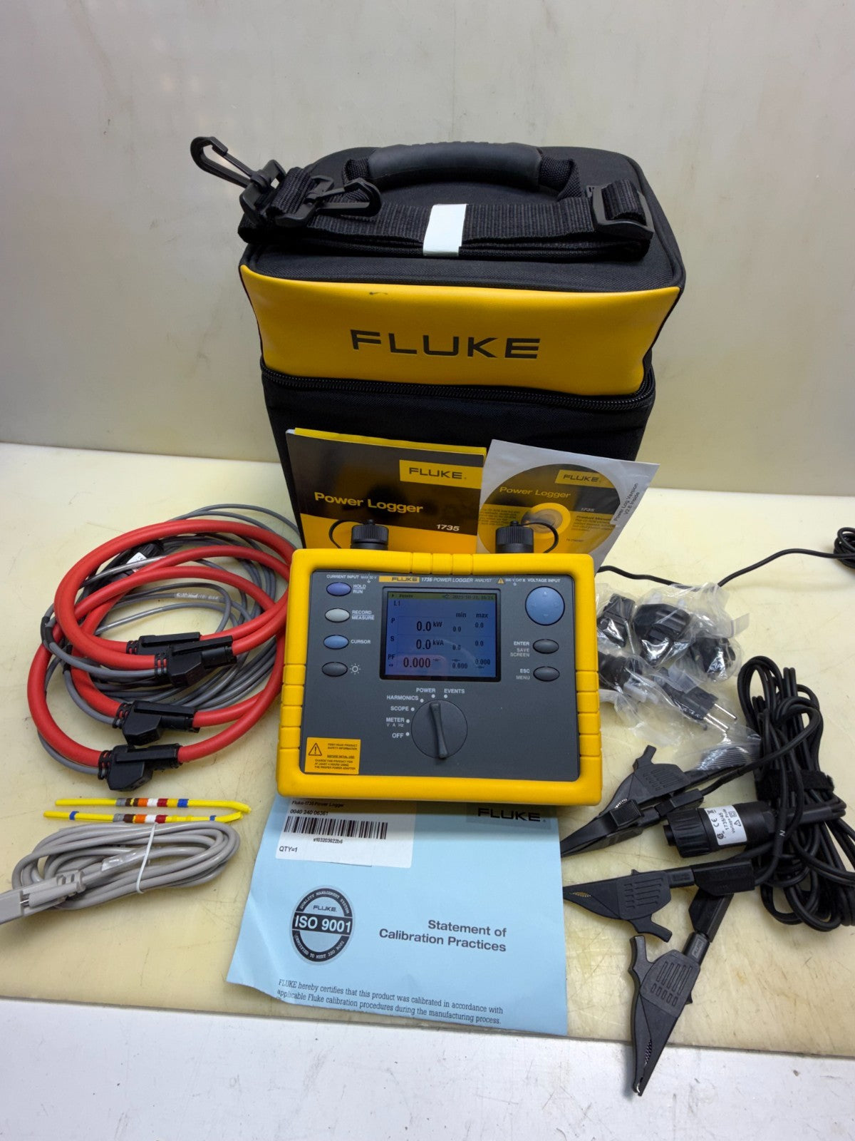 Fluke 1735 Three-Phase Power Logger with voltage/current probes — Buys ...