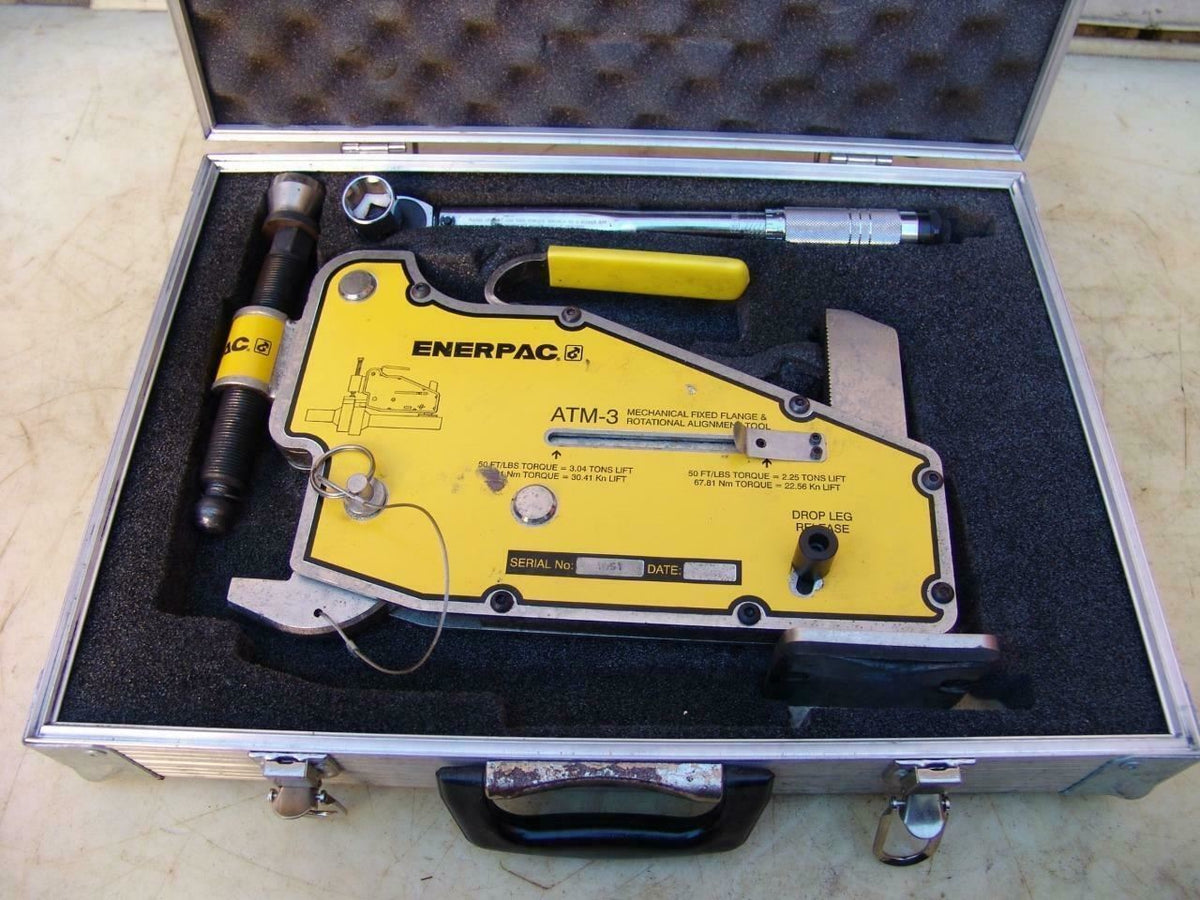 Enerpac ATM-3 Hydraulic Fixed Flange and Rotational Alignment Tool ATM ...