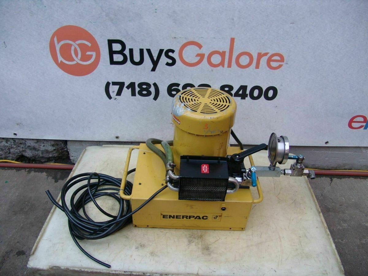 Enerpac Hydraulic Pump for Pipe Bender 3 HP 10,000psi Model PEM-5205H ...