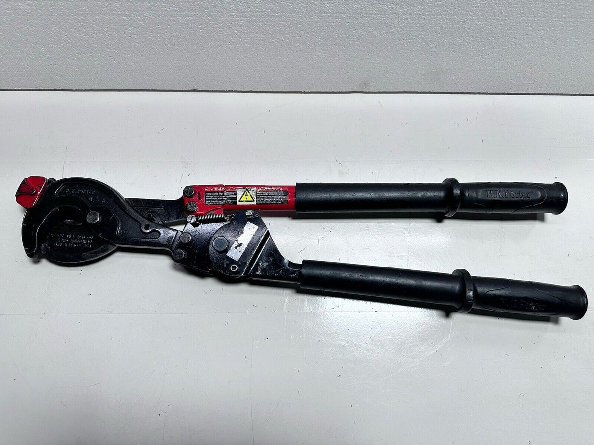 HK PORTER 8690FSK Ratchet-Type, Soft Cable Cutter, 28”, Cuts 2” Alum ...