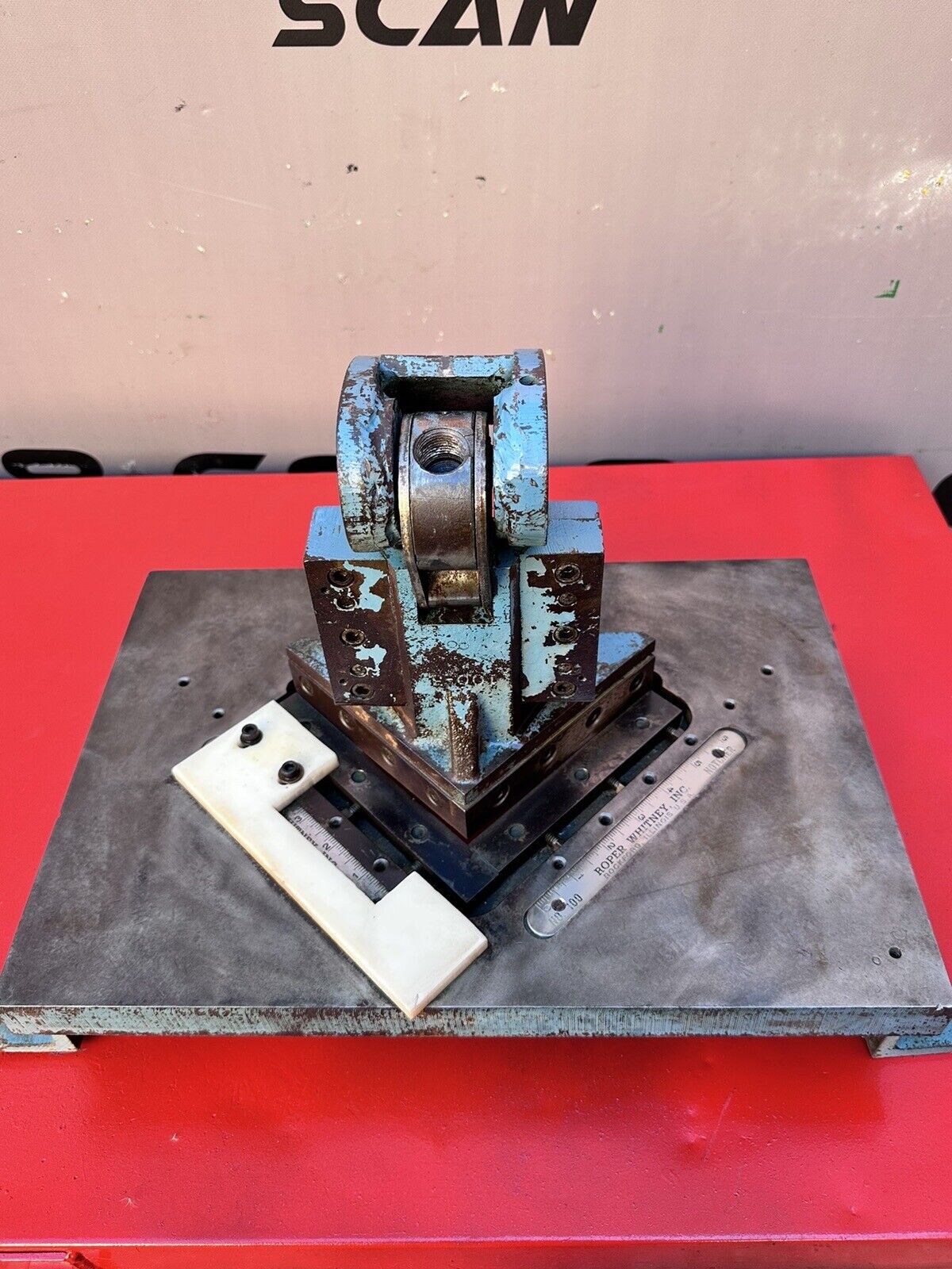 Roper Whitney No 100 sheet metal notcher tinsmith bench shear blacksmi ...